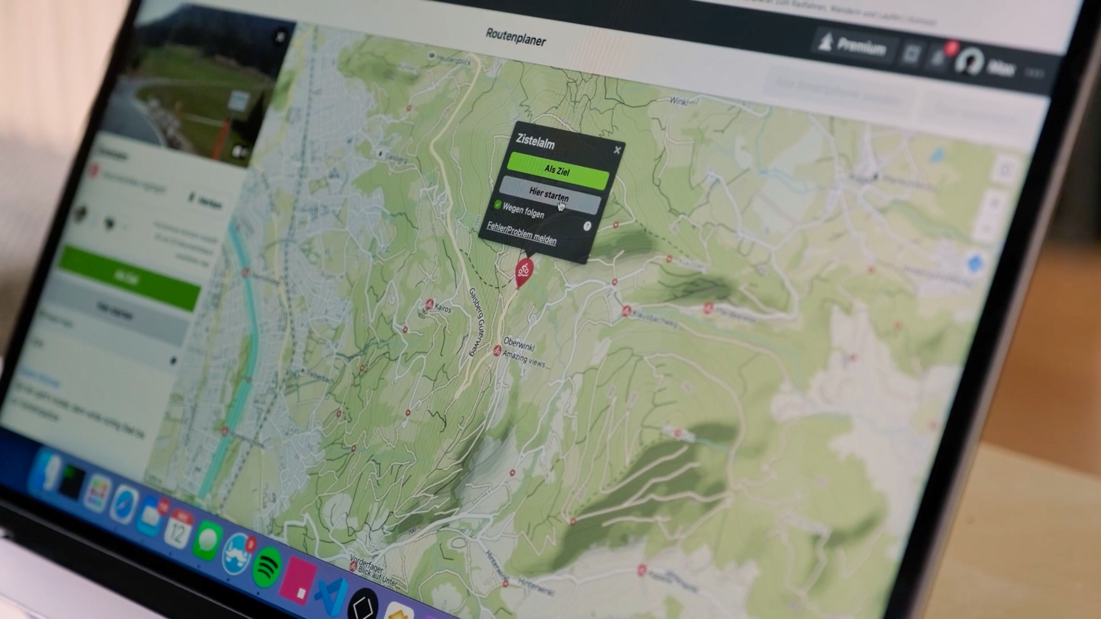 How to plan a cycling route on the komoot website - gravgrav